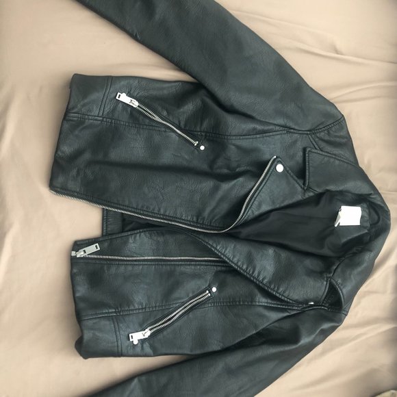 H&M | Jackets & Coats | Hm Leather Jacket | Poshmark